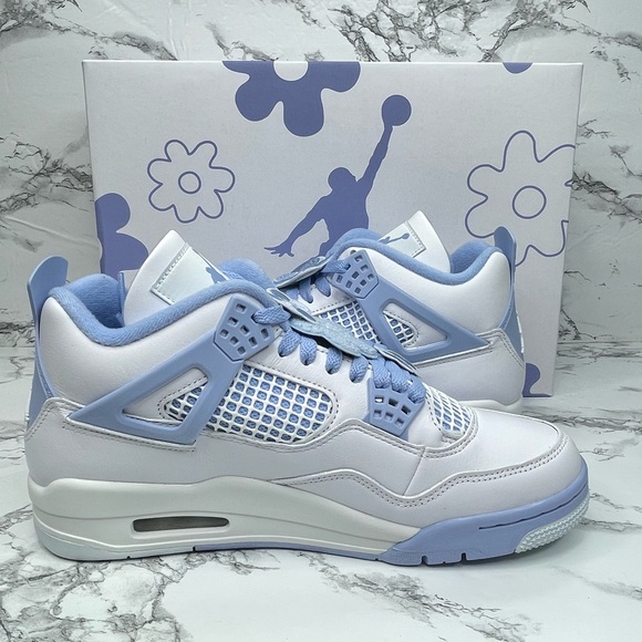 Jordan | Shoes | New Nike Air Jordan 4 Retro Aluminum Forget Me Not ...